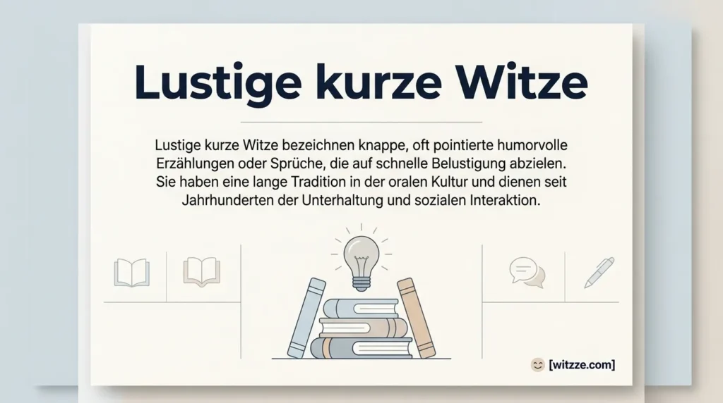 Lustige kurze Witze – Die besten Einzeiler für sofortige gute Laune 😄